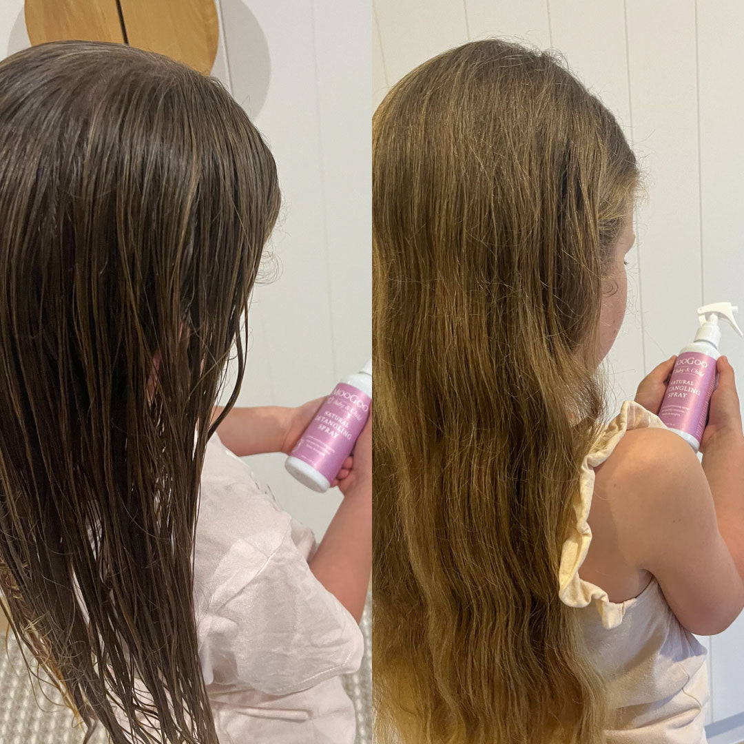 Kids Hair Detangling Spray | Natural & Gentle Formula | Silicone Free ...