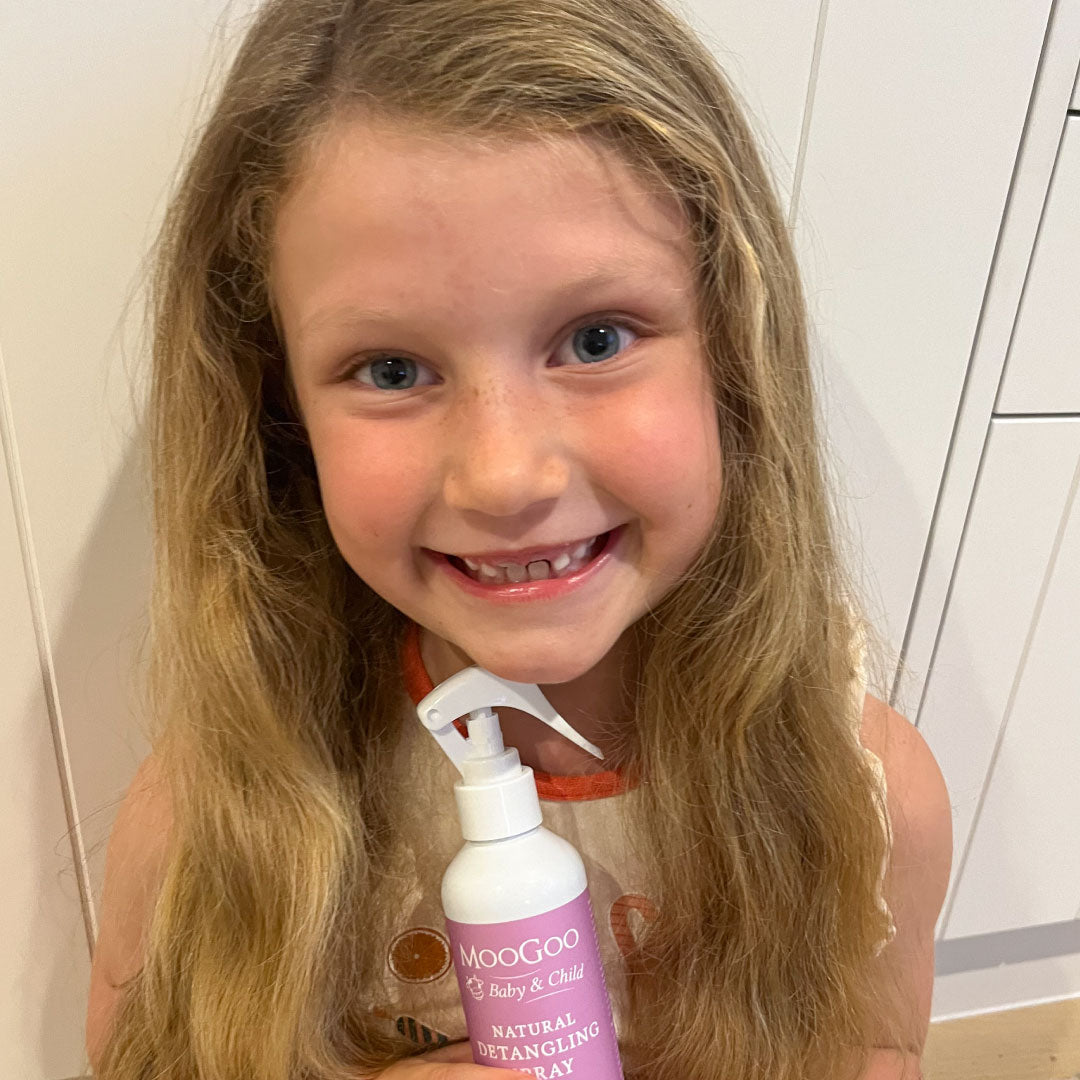 Kids Hair Detangling Spray | Natural & Gentle Formula | Silicone Free ...